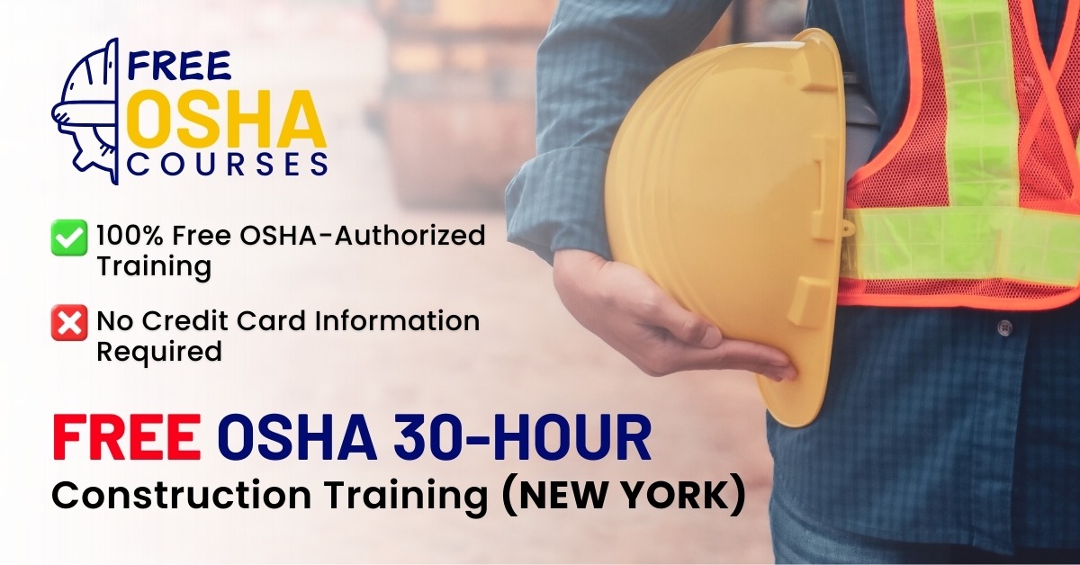 OSHA 30-Hour Construction Certification Online Free